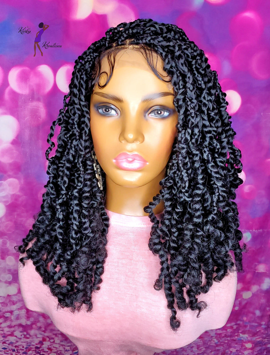 READY TO SHIP // Synthetic crochet wig "Fluffy Passion Twist Cutie ...
