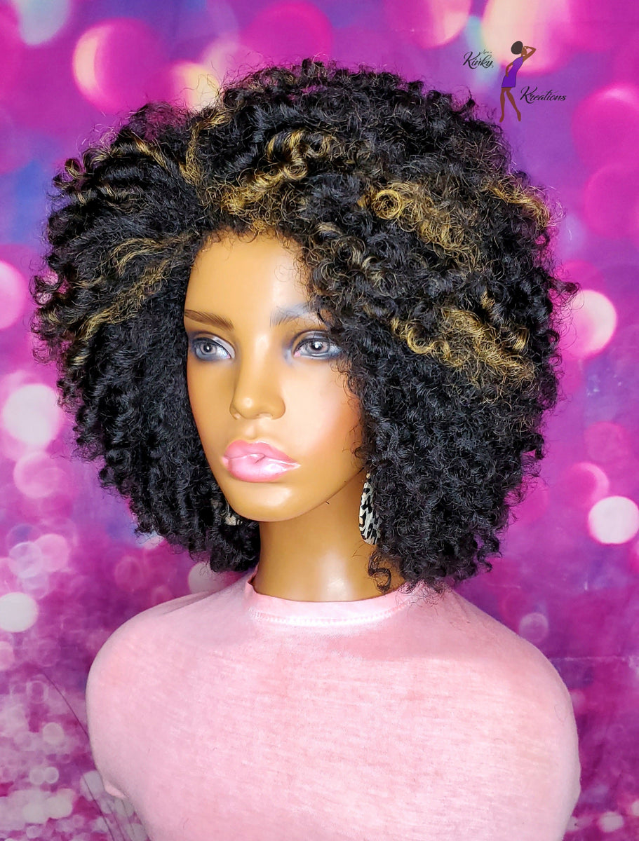 READY TO SHIP // Synthetic crochet wig "The Natural Spiral Curl Diva ...